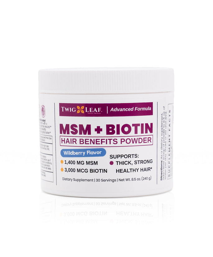 Twig & Leaf Wellness | Innovative MSM, Tasty, Non-Bitter Beverage Blends!