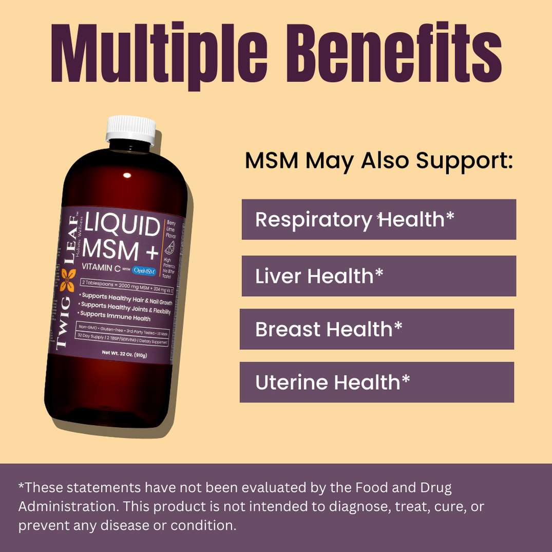 Twigandleafwellness | MSM liquid & gummy vitamins for hair growth ...