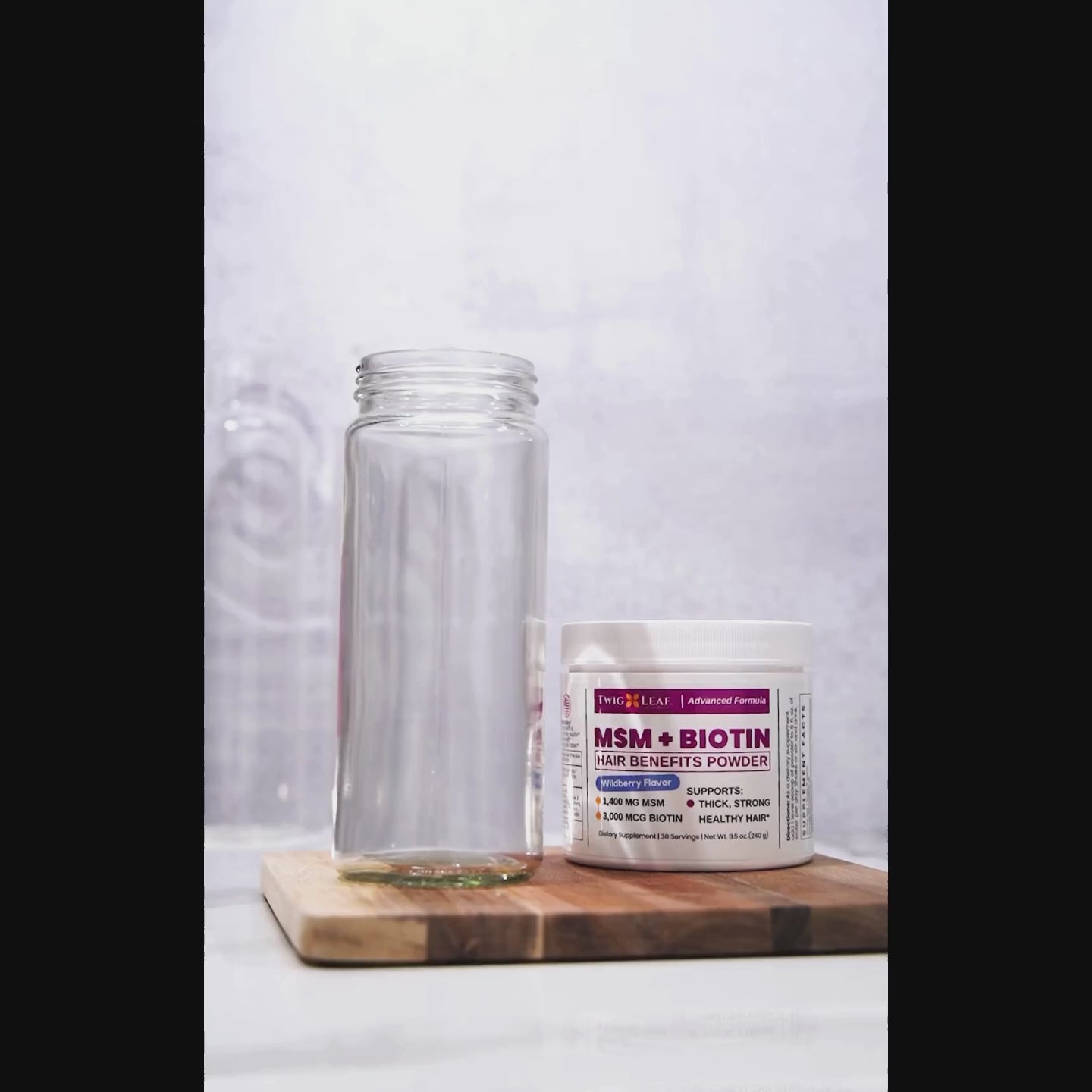 MSM + BIOTIN | Hair Benefits Powder | Twig & Leaf Wellness