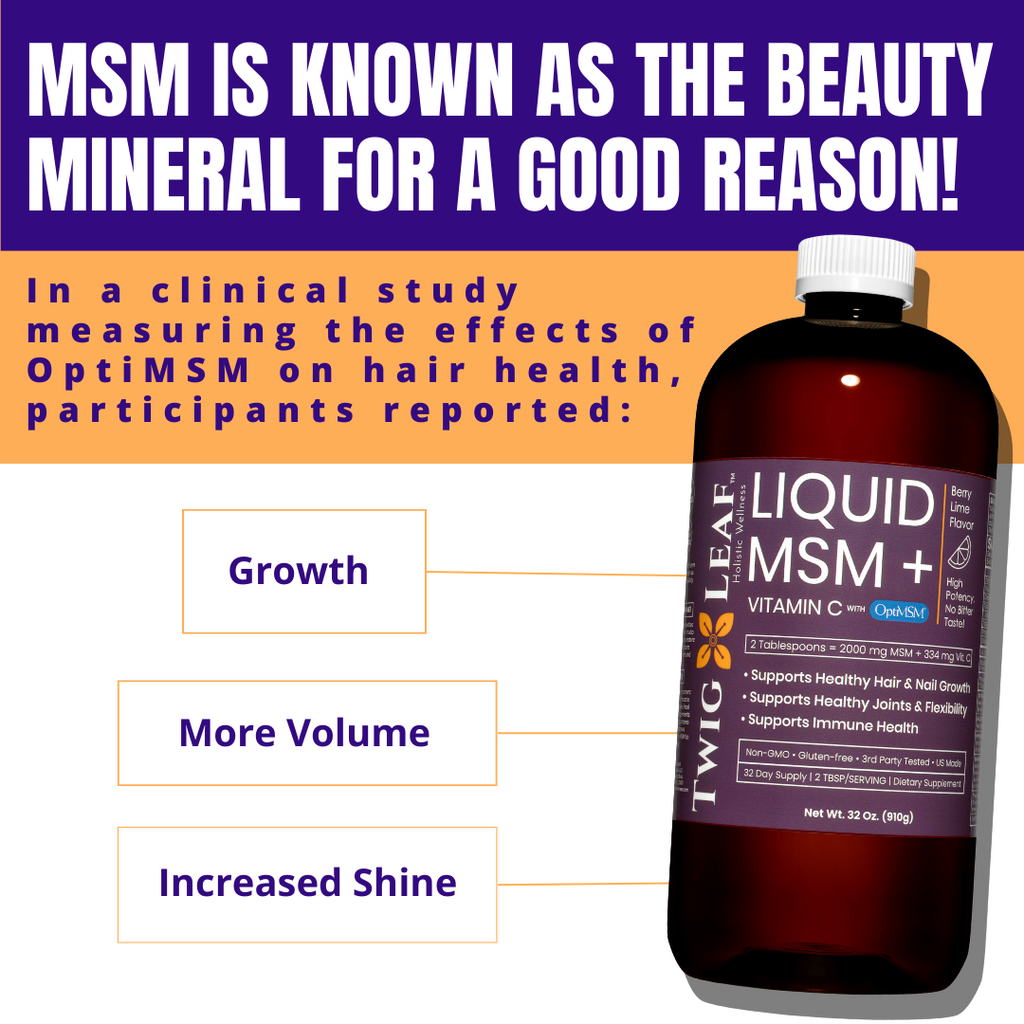 Twigandleafwellness | MSM liquid & gummy vitamins for hair growth ...